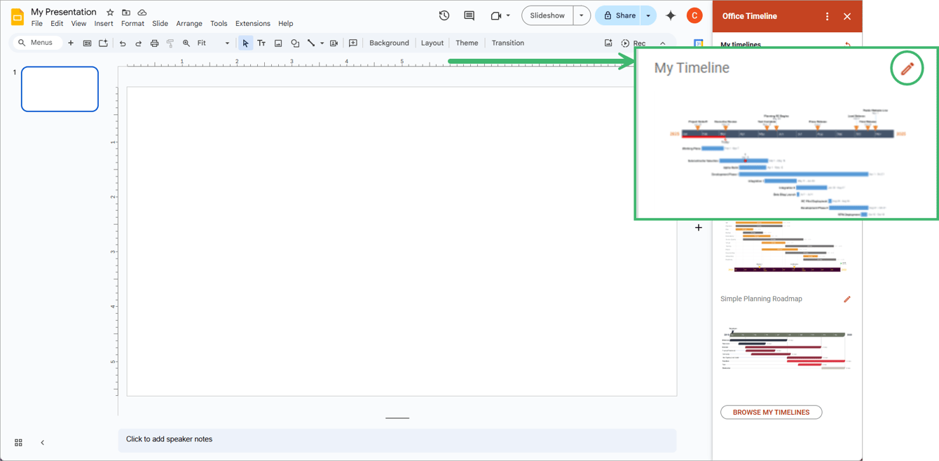 How to use Office Timeline Online for Google Slides™