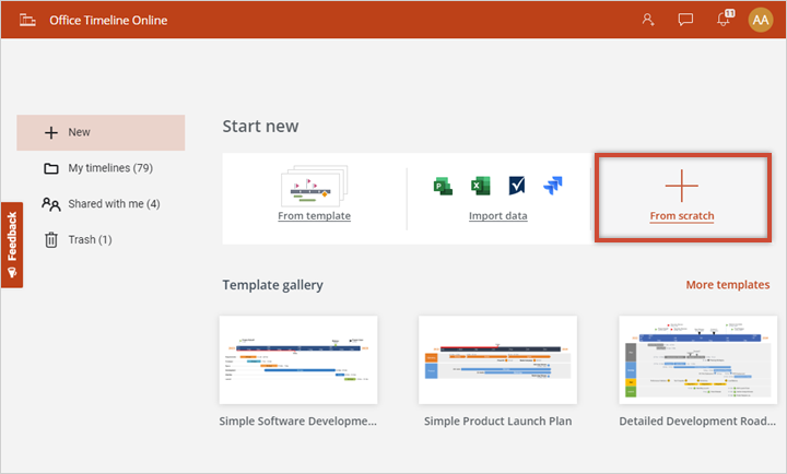 Office Timeline Online Quick-Start