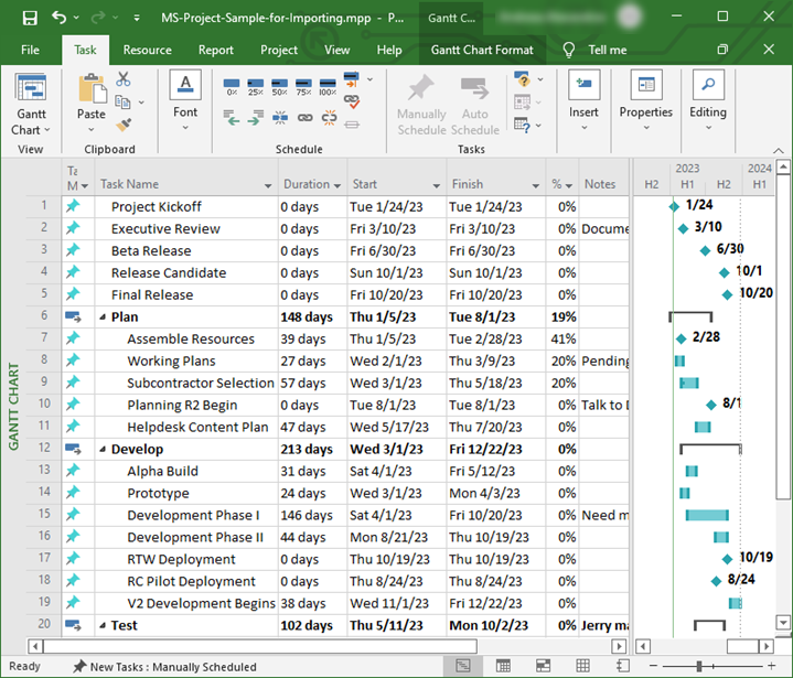 Import your MS Project plan into Office Timeline Online