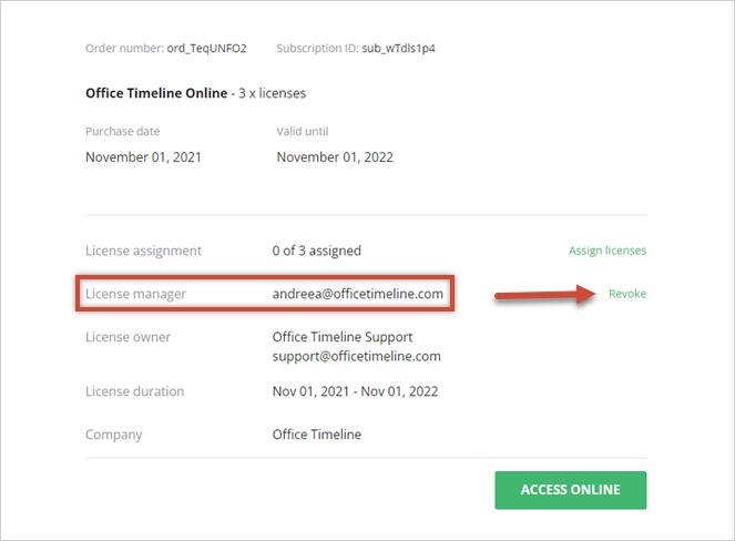 How to revoke your license manager role
