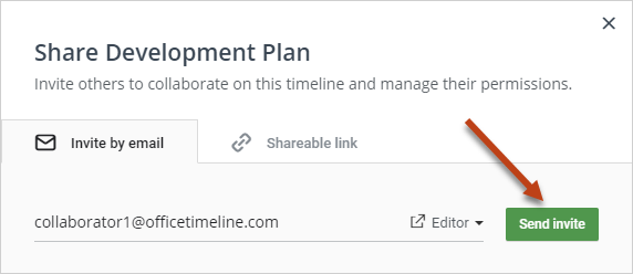 How to share and collaborate on a timeline