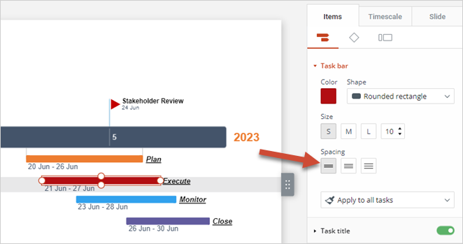 How to fit more tasks on the slide
