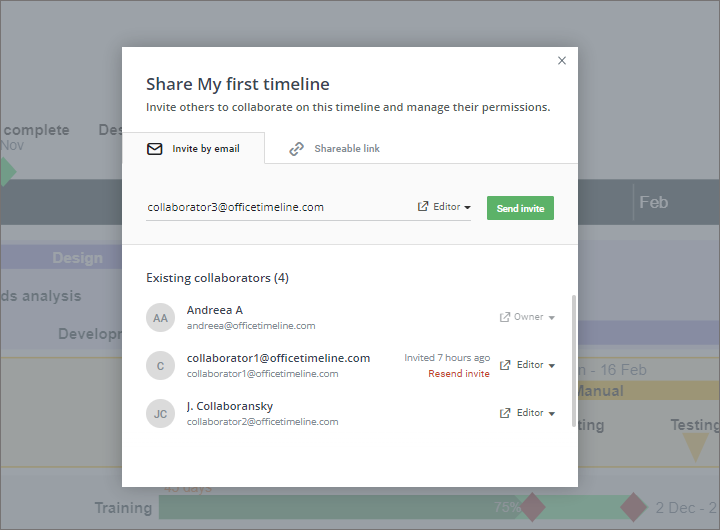 Office Timeline Online Quick-Start