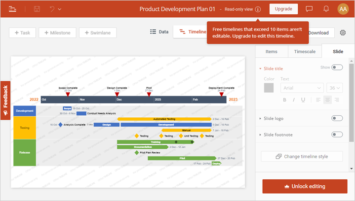 I have a paid license. Why are my timelines suddenly ineditable?